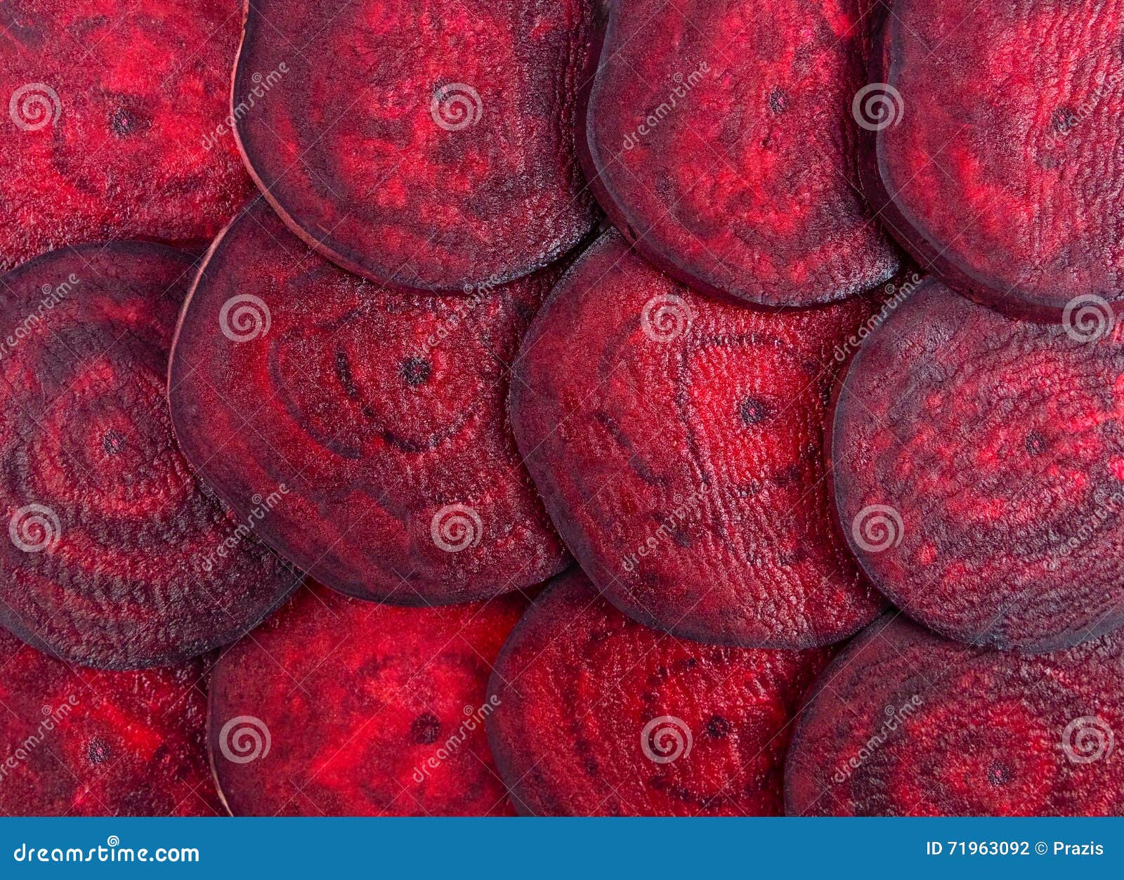 Slices of beet discs stock photo. Image of close, vegetarian - 71963092