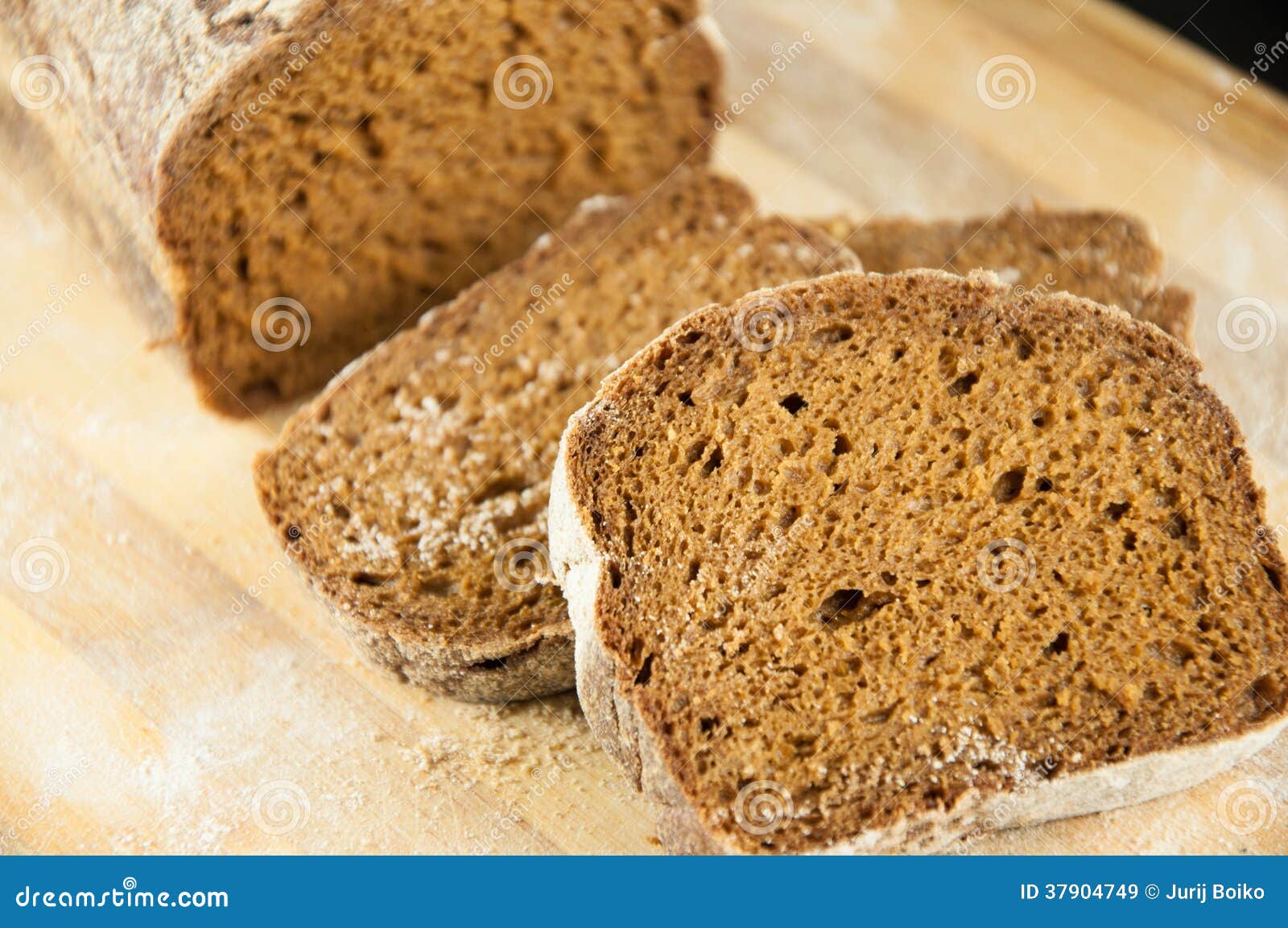 Slices of bread stock image. Image of color, horizontal - 37904749