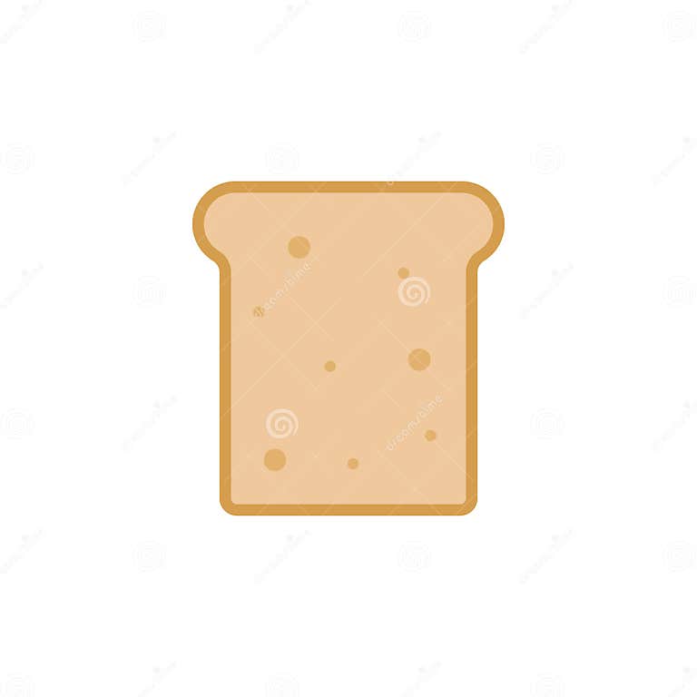 Slices of Bread Flat Design Vector Illustration Stock Vector - Illustration of symbol, food ...