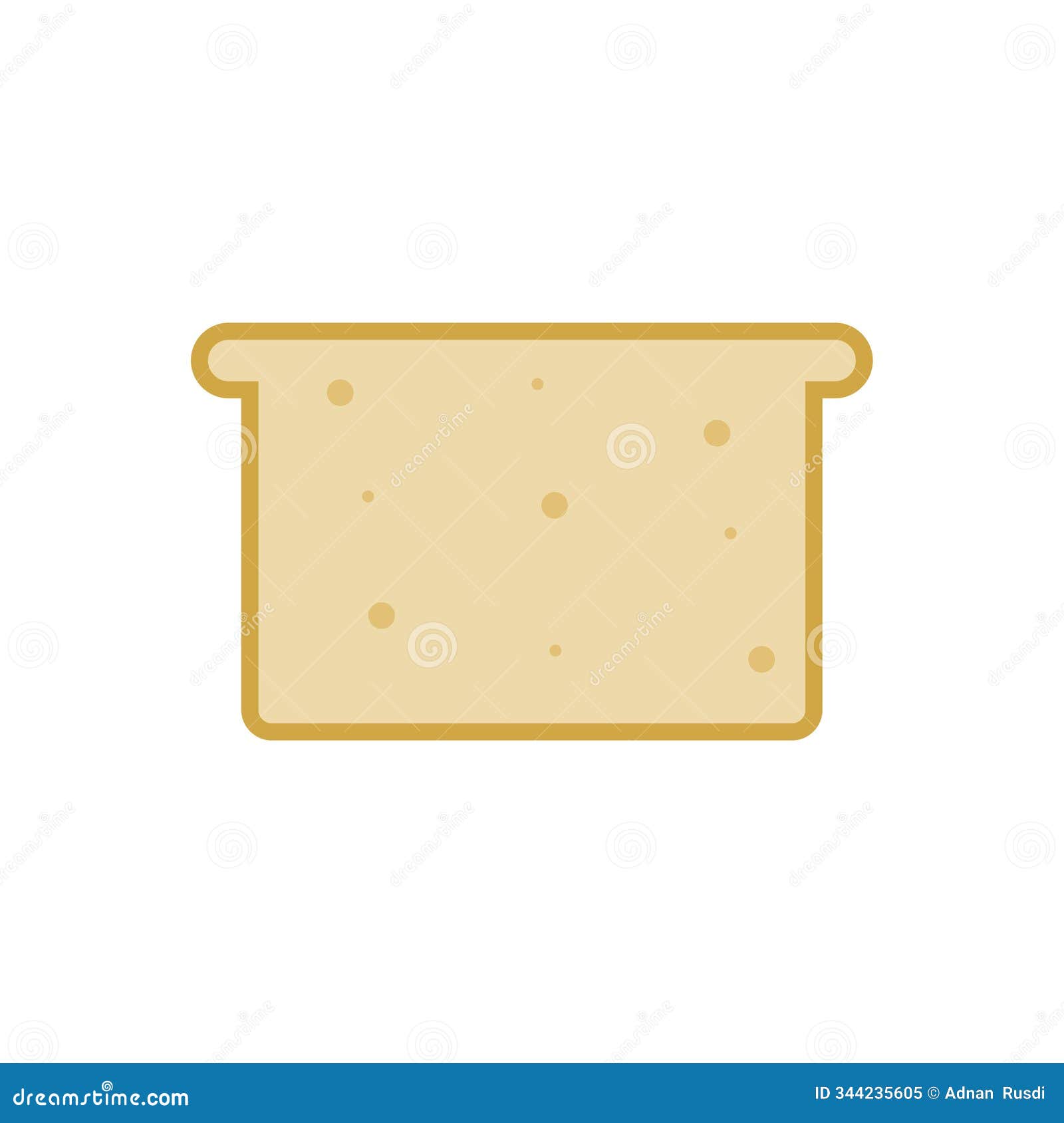 Slices of Bread Flat Design Vector Illustration Stock Vector - Illustration of breakfast, loaf ...