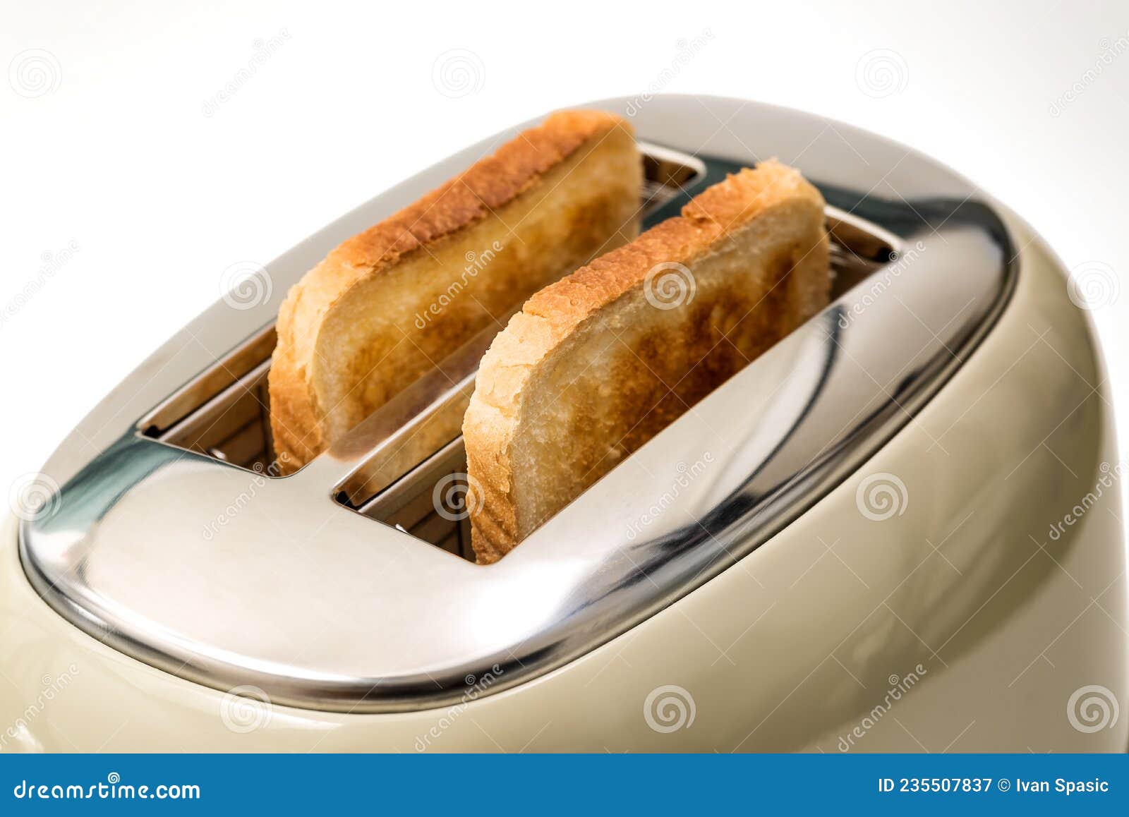 Retro toaster with bread stock image. Image of toasts - 235507837