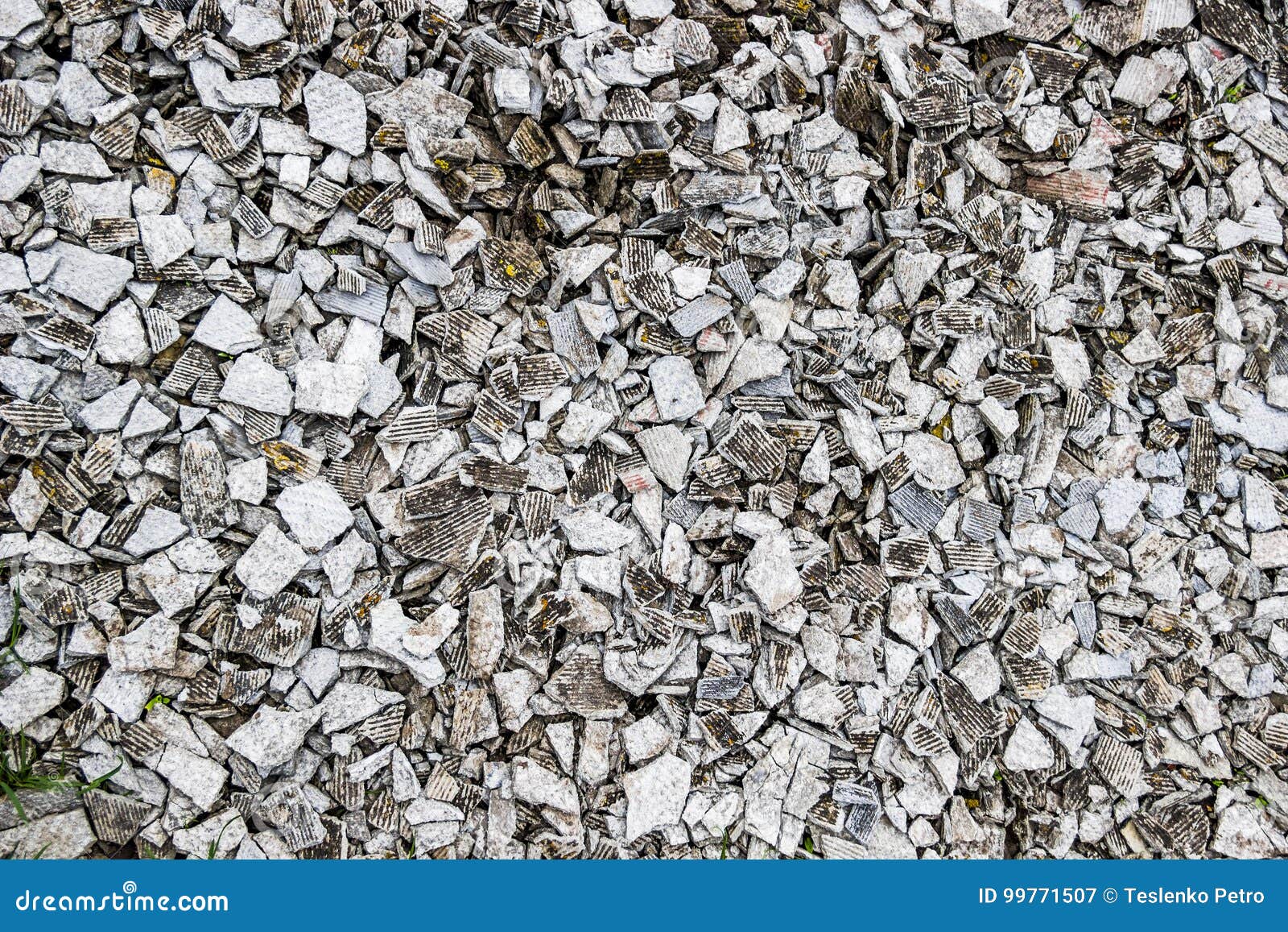 Slices of broken slate stock image. Image of shingle - 99771507