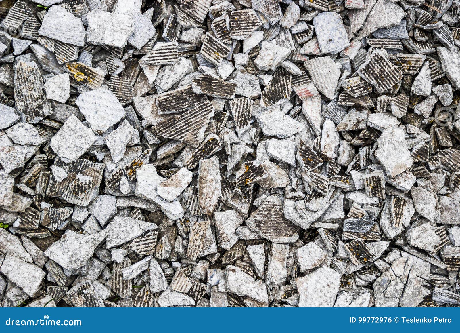 Slices of broken slate stock photo. Image of pieces, color - 99772976