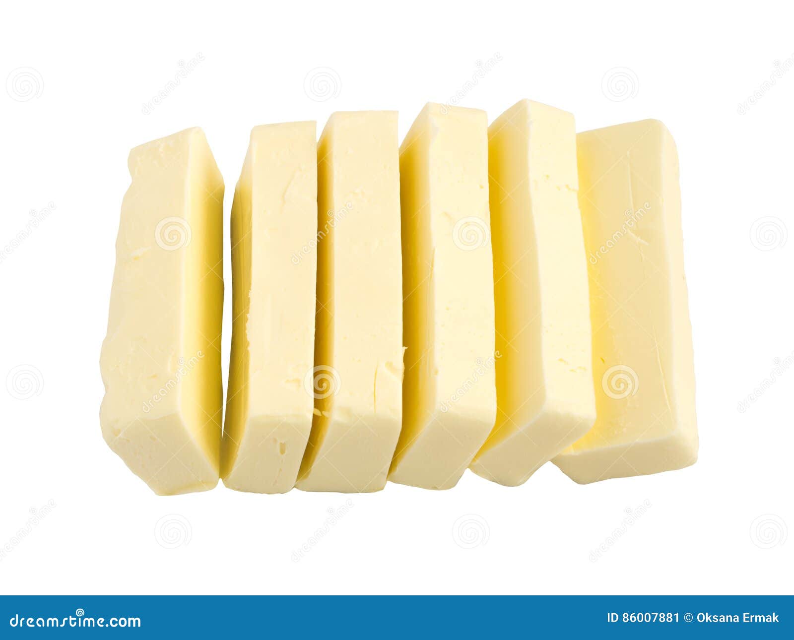 Slices of Butter Isolated stock image. Image of ingredient - 86007881