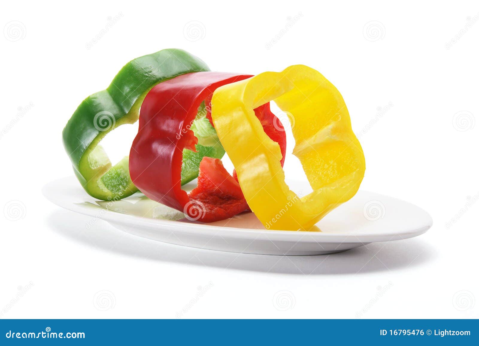 Slices of Capsicum stock photo. Image of cutout, life - 16795476