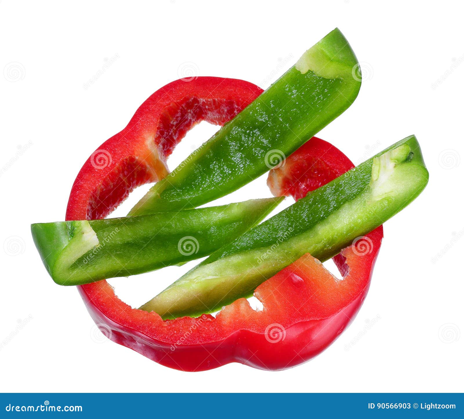 Slices of Capsicum stock image. Image of vegetable, fibre - 90566903
