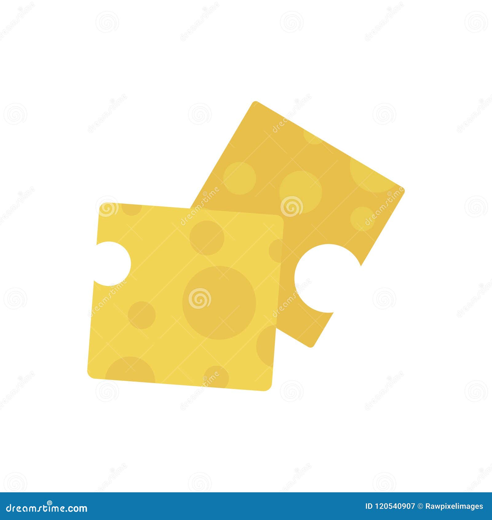 Slices of Cheese Graphic Illustration Stock Vector - Illustration of ...