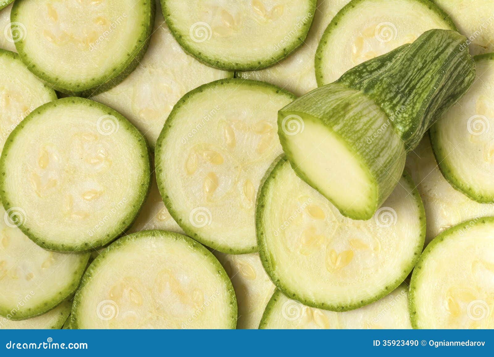 Slices Courgette stock photo. Image of plant, slices - 35923490