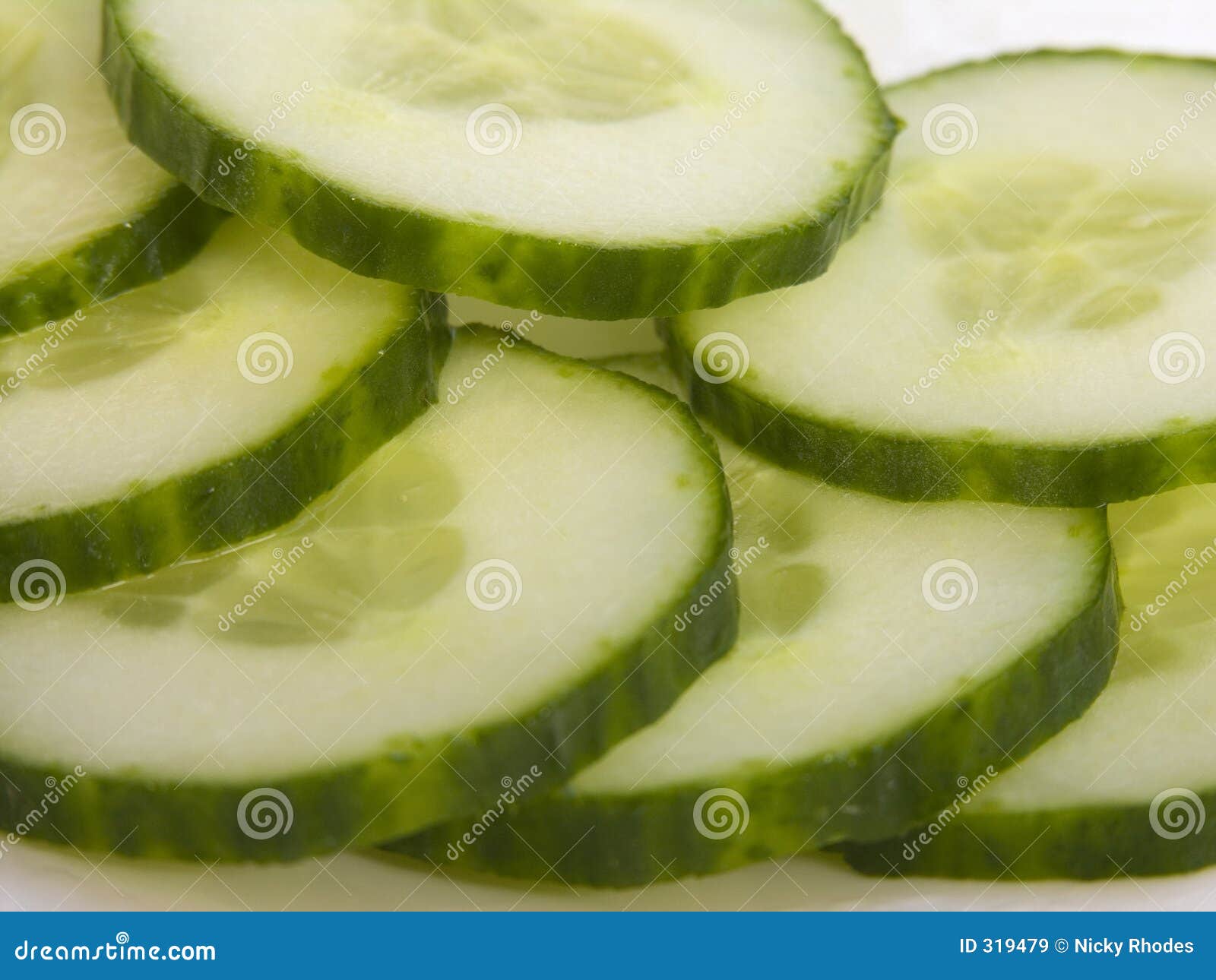 Slices of cucumber stock image. Image of fresh, juicy, taste - 319479