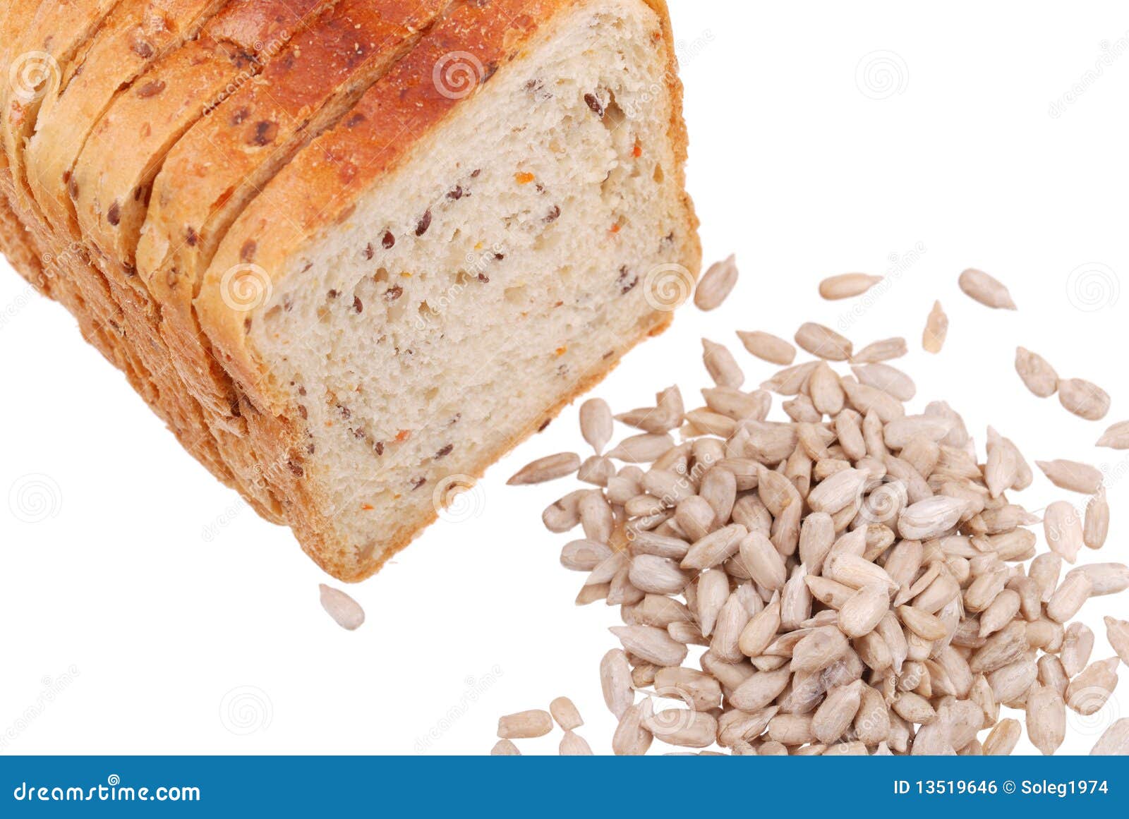 The Slices Fitness Breads Isolated Stock Photo - Image of brown ...
