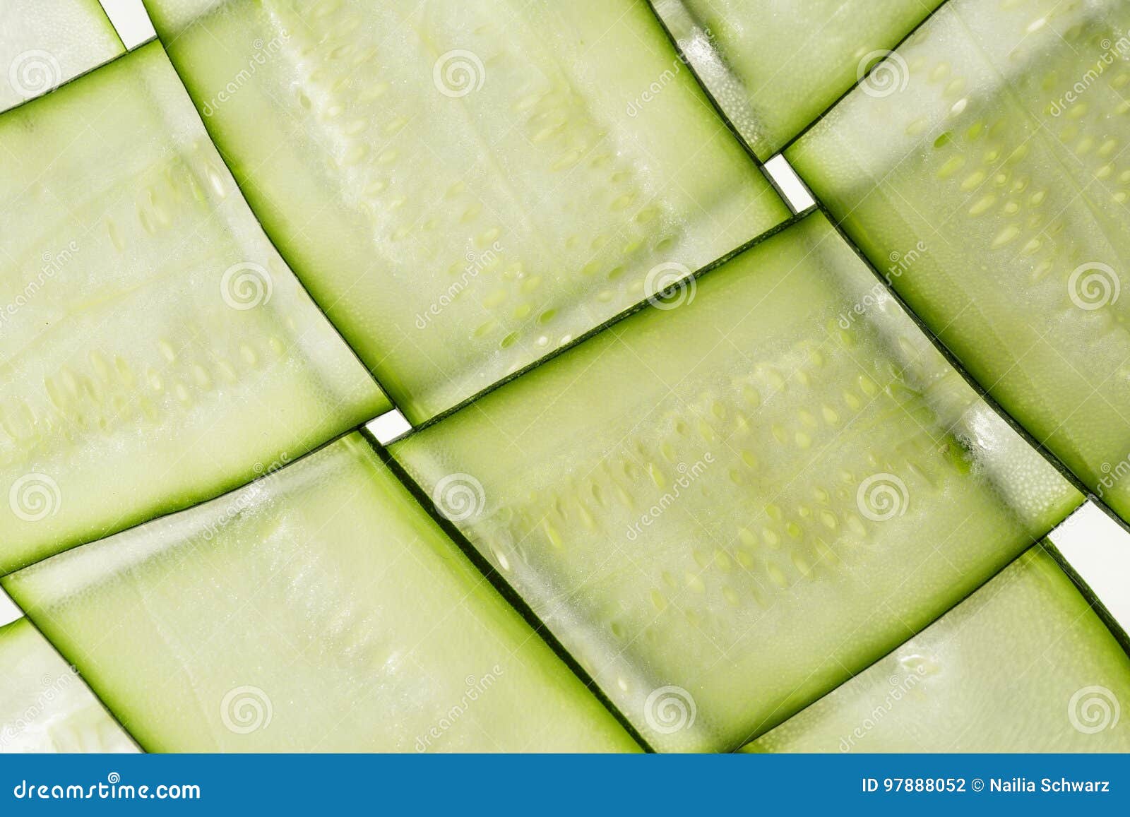 Courgette Slices stock photo. Image of green, light, white - 97888052