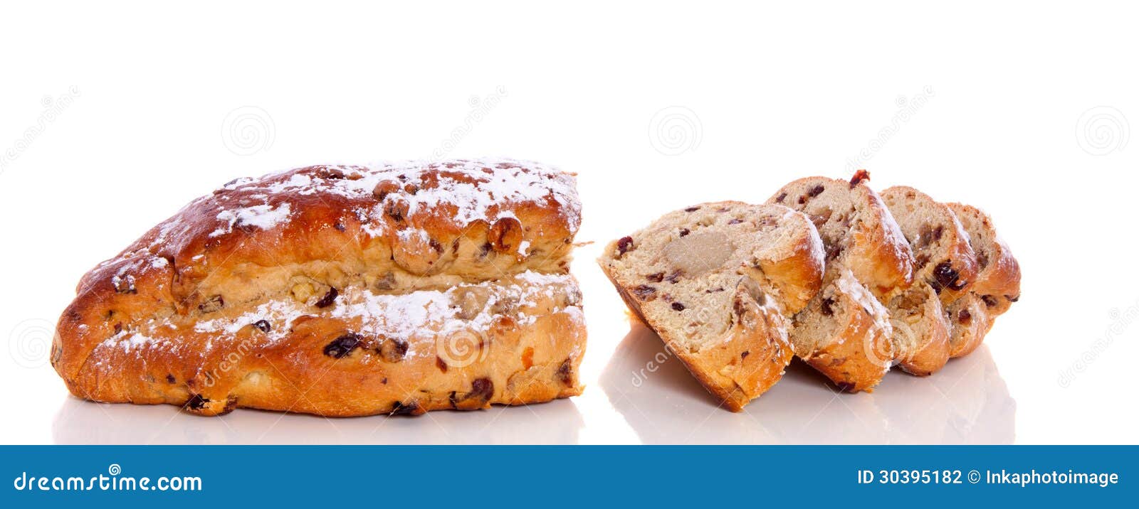 Slices Fresh currant bread stock photo. Image of baked - 30395182