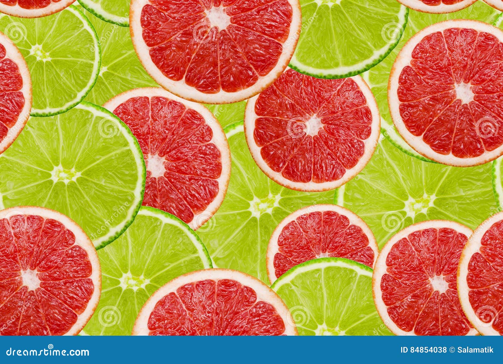 Slices of Fresh Lime and Grapefruit Seamless Pattern Stock Photo ...