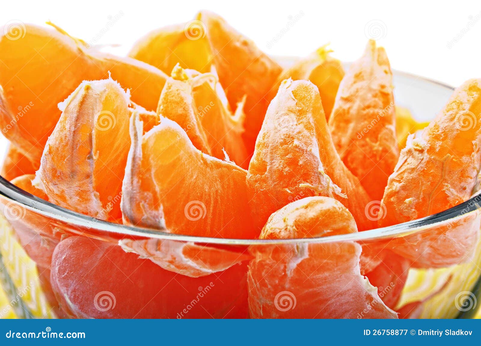 Slices of fresh mandarin stock image. Image of peeled - 26758877