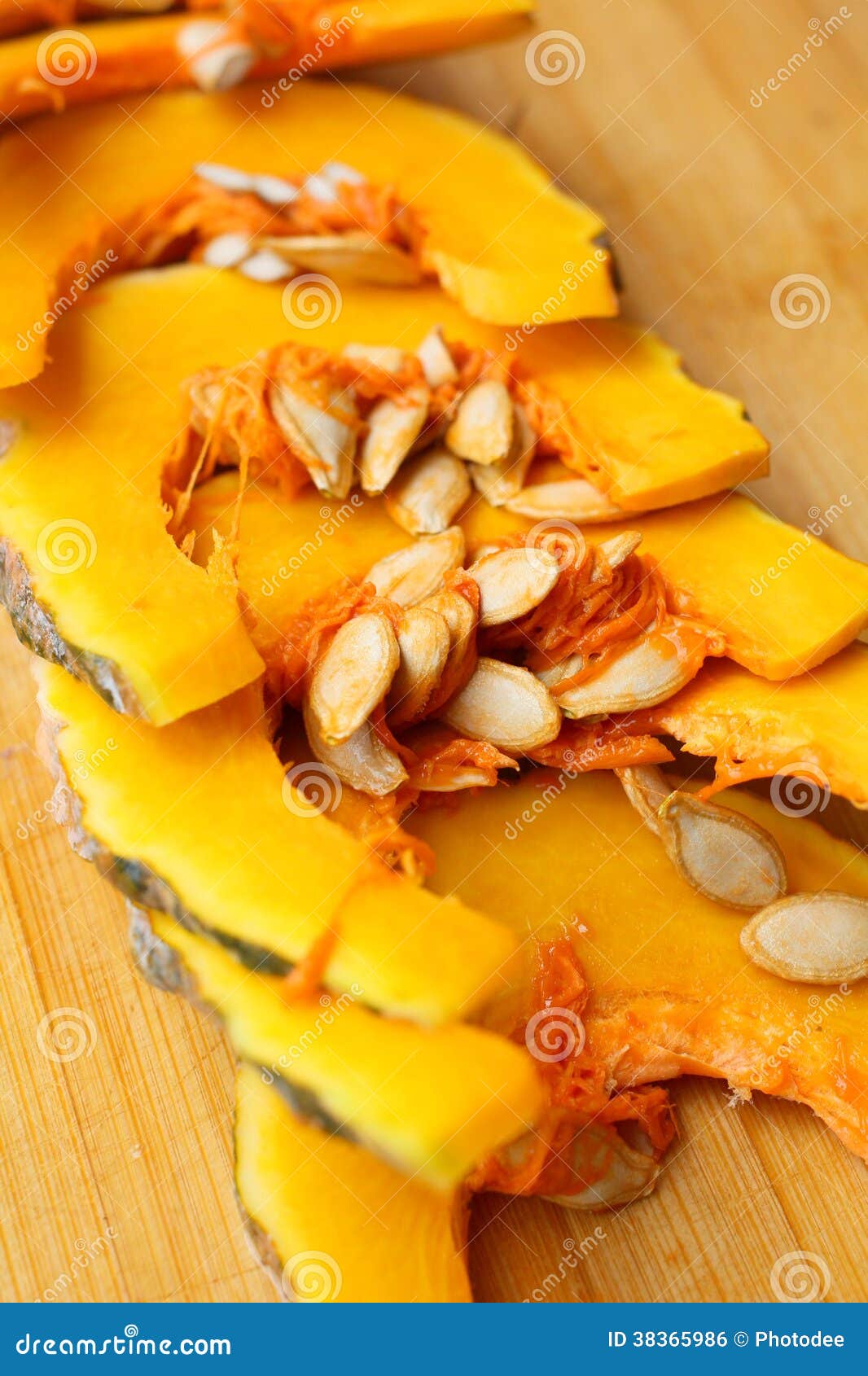 Slices of fresh pumpkins stock photo. Image of slice - 38365986