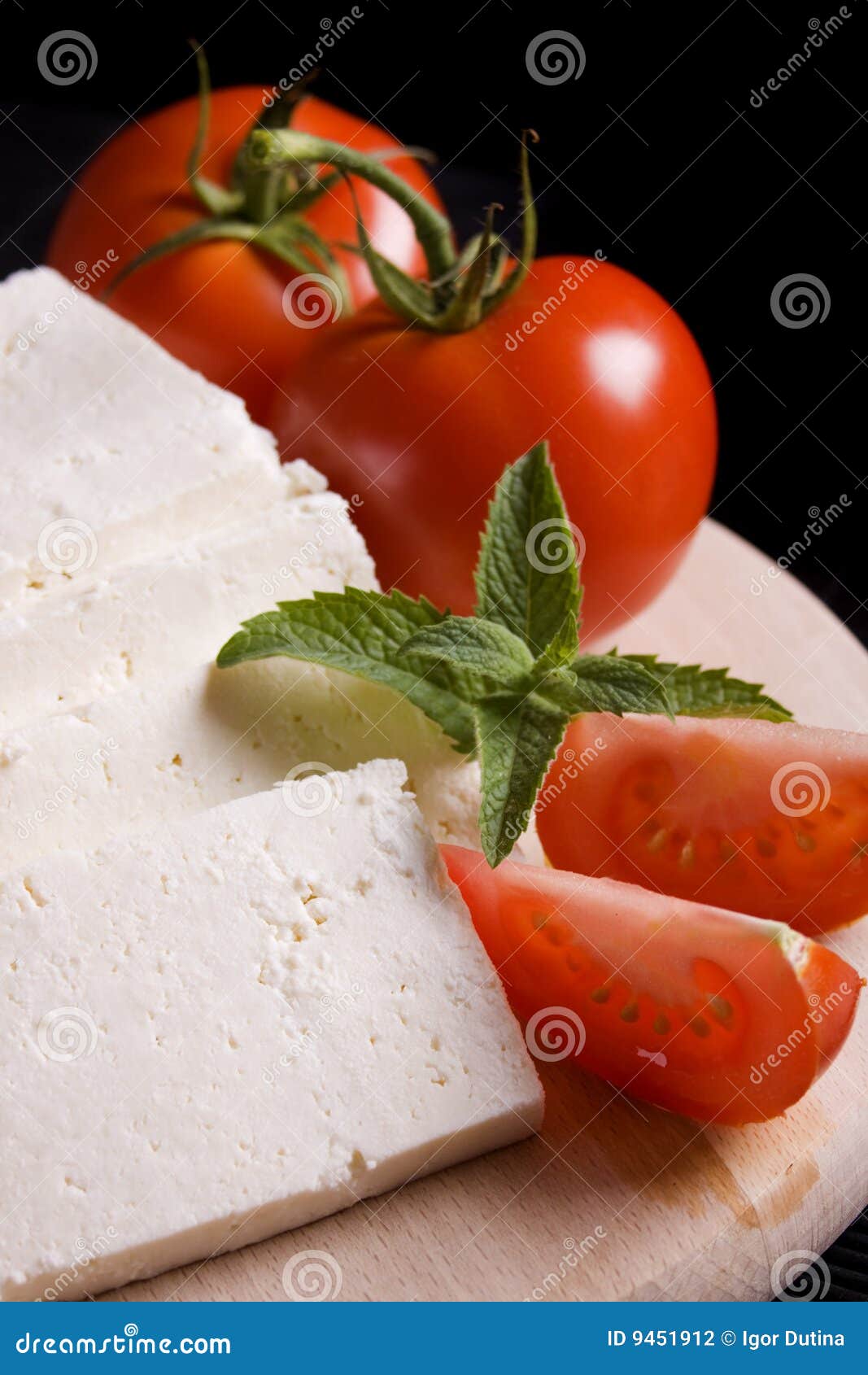 Slices of Fresh White Cheese Stock Photo - Image of vertical, white ...