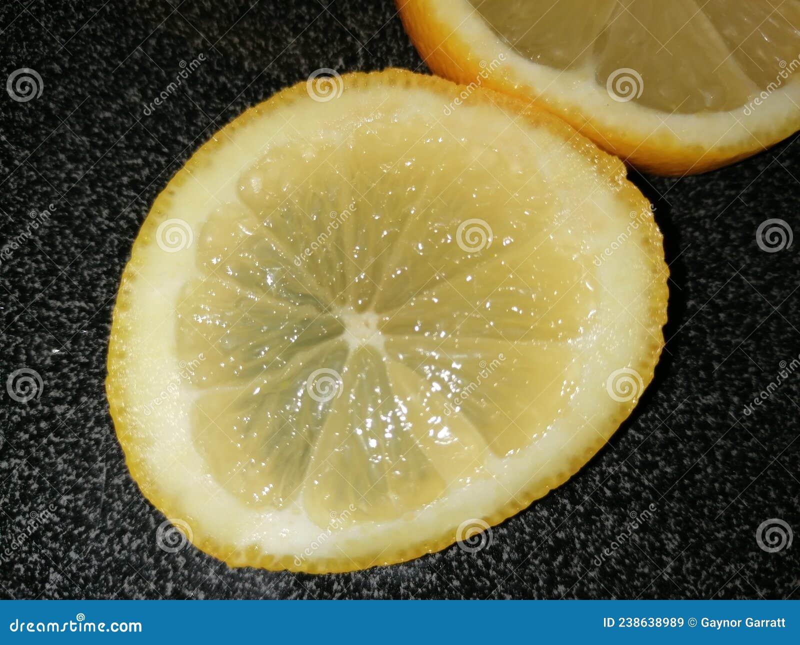 Slices of Freshly Cut Lemon Stock Image - Image of slices, yellow ...