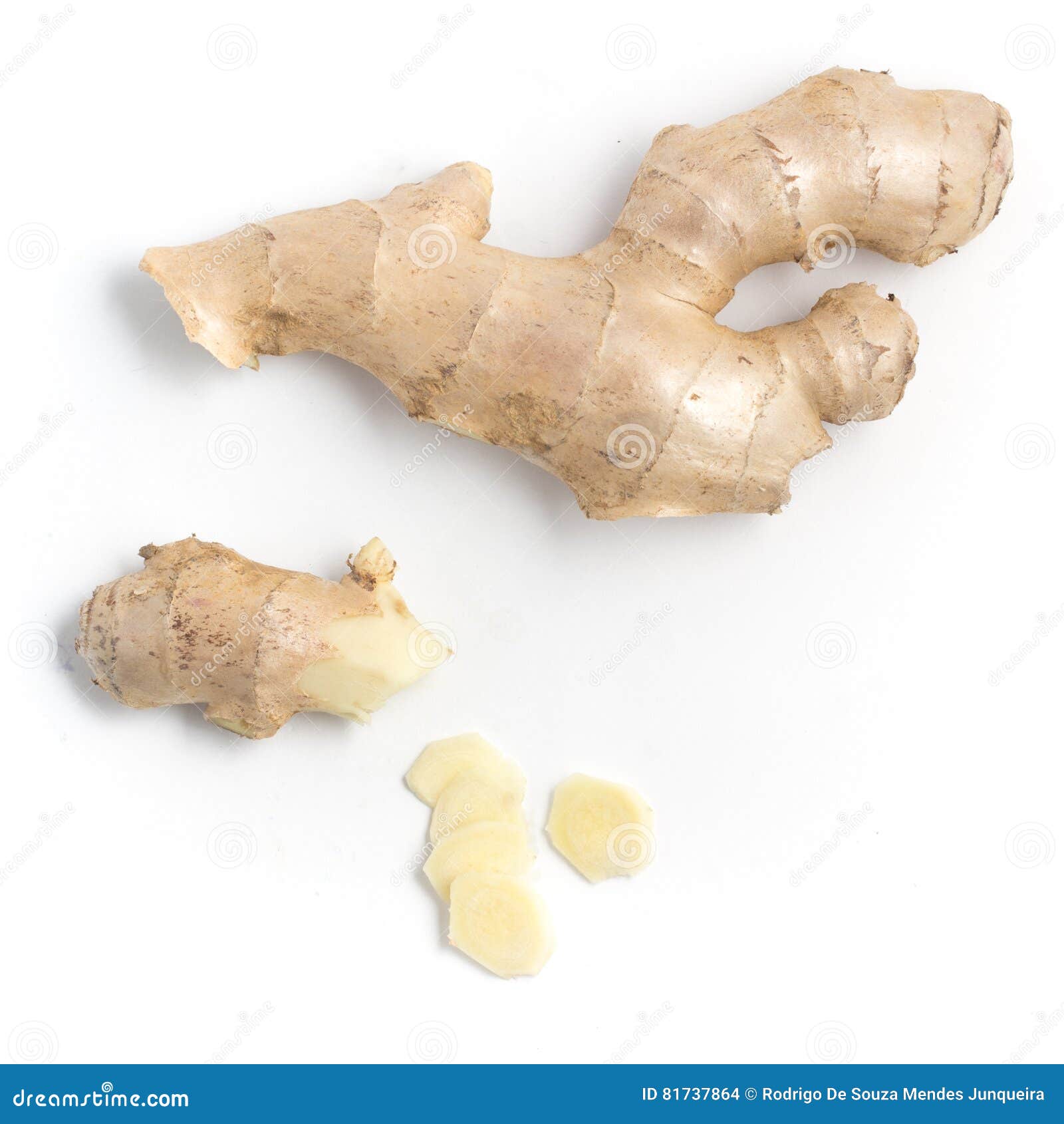 Slices of Ginger stock photo. Image of rhizome, brown - 81737864