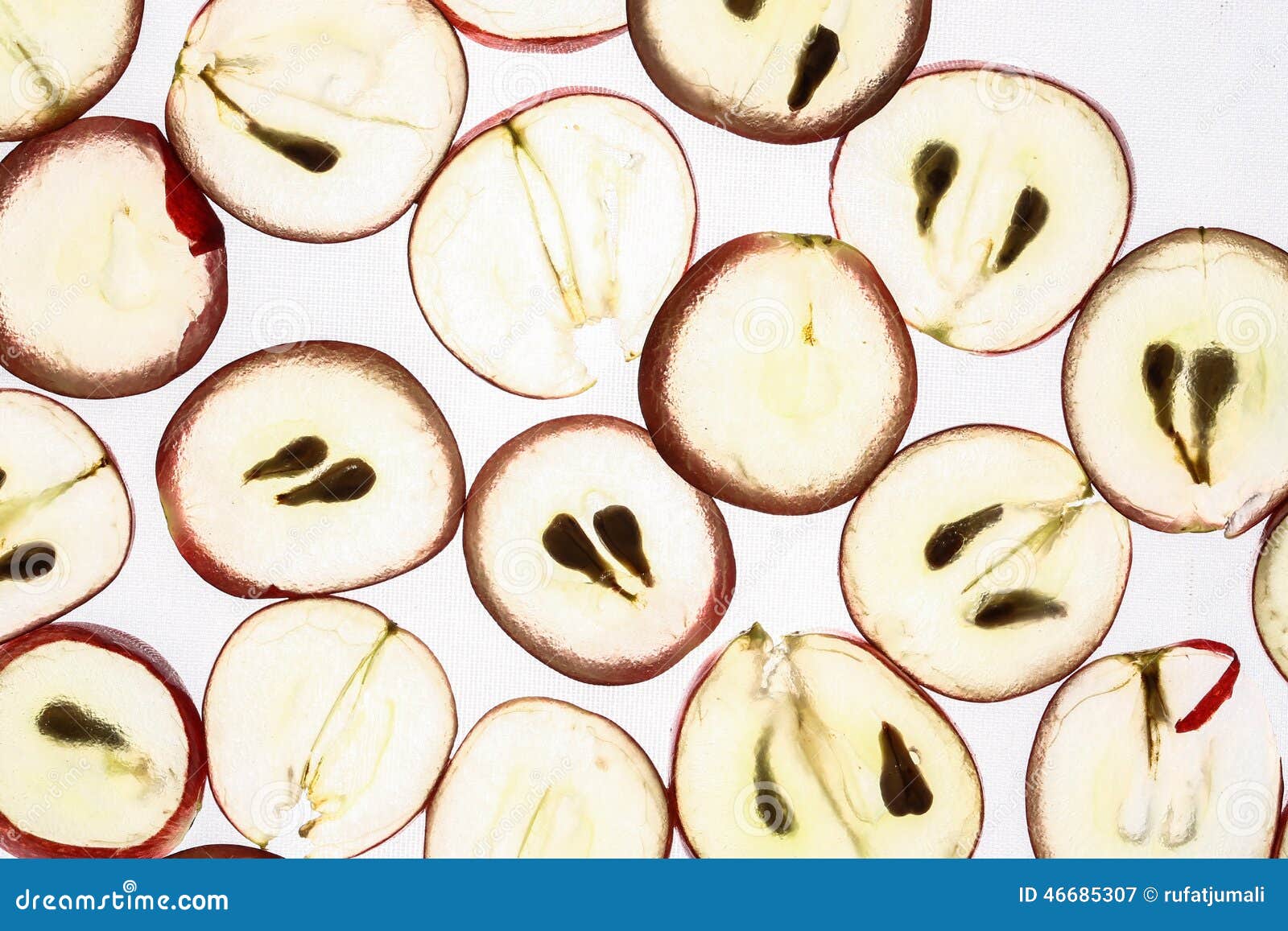 Slices of grapes stock image. Image of softbox, juicy - 46685307