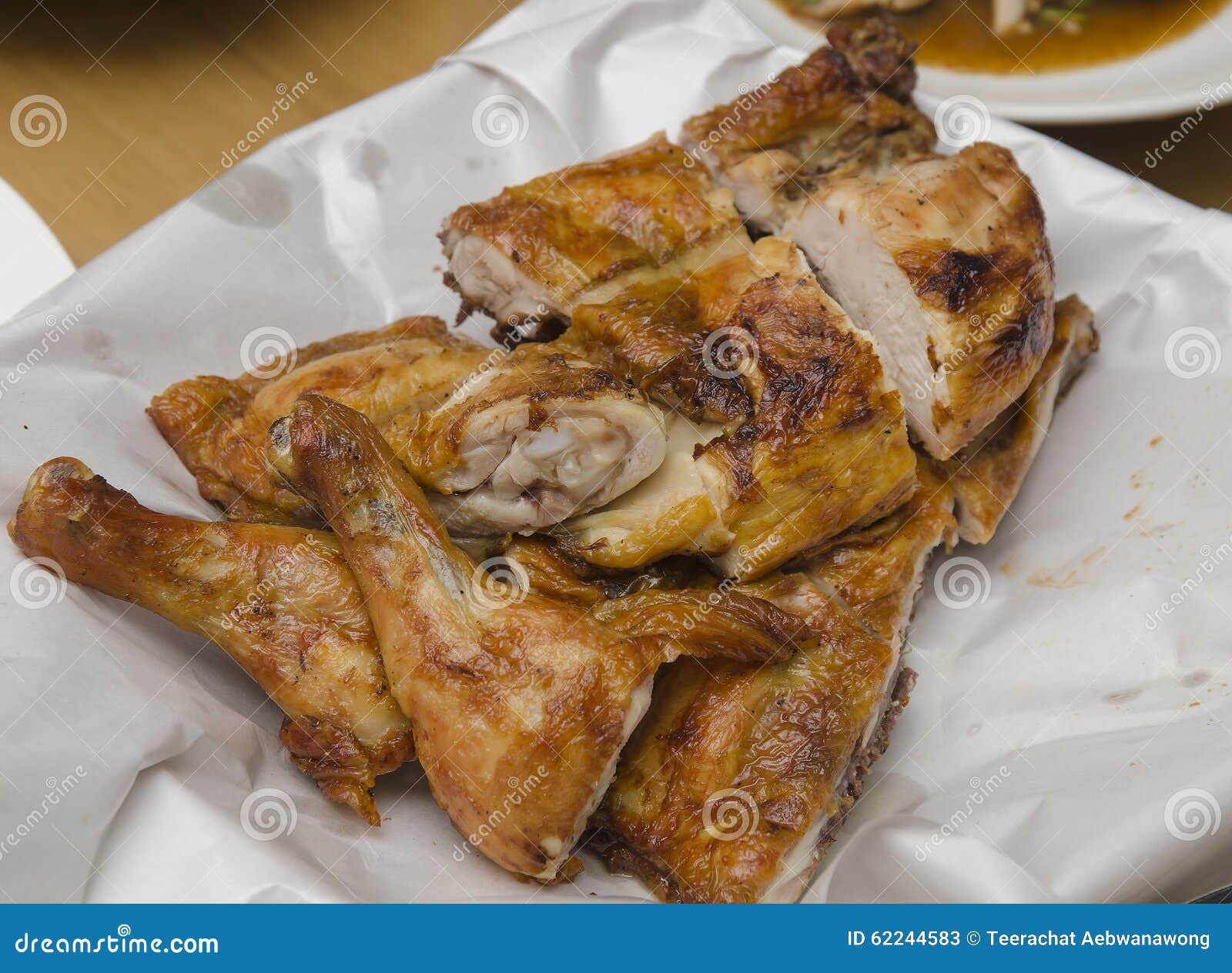 Slices grilled chicken stock image. Image of crisp, grill - 62244583