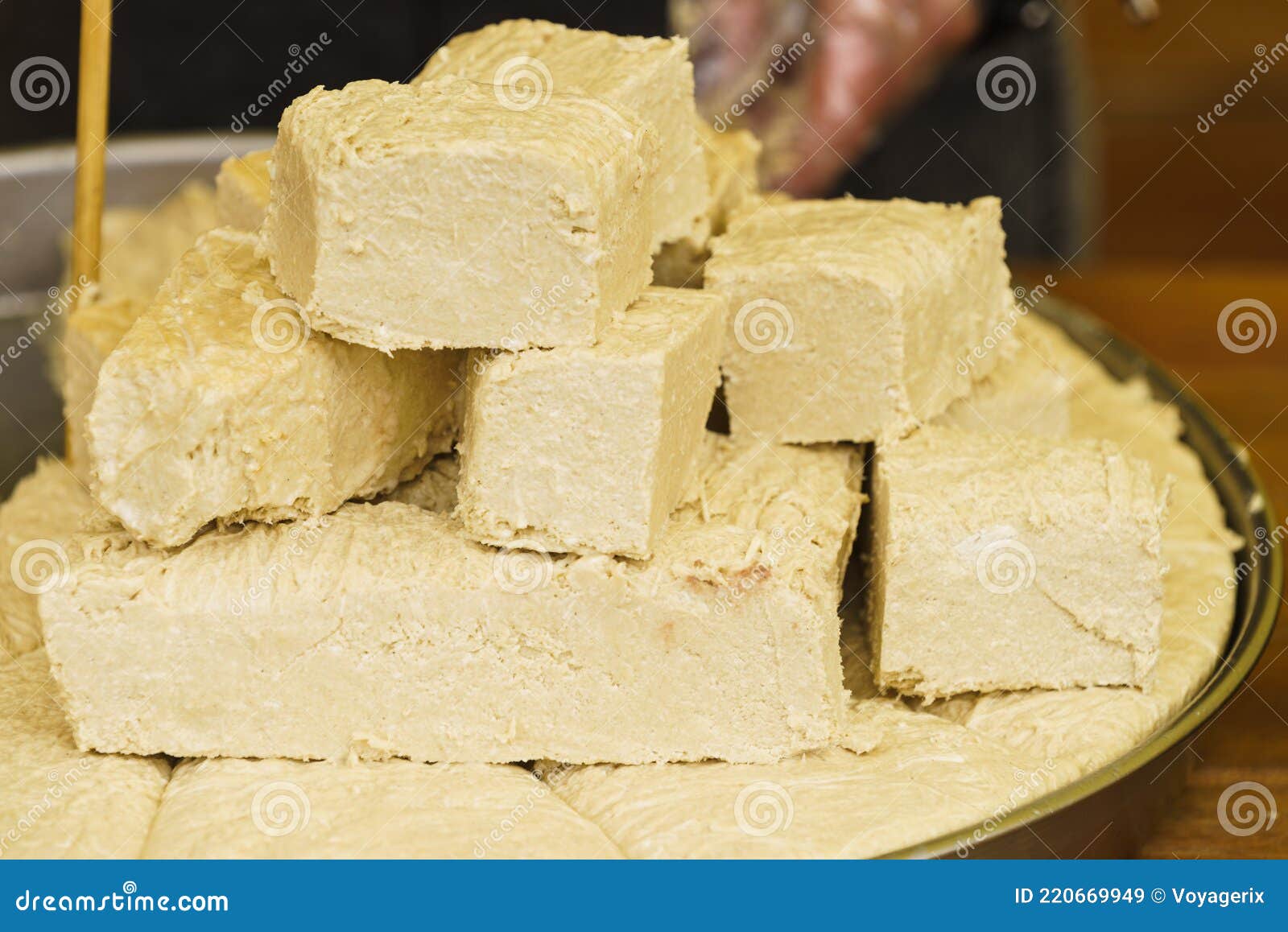 Slices of Halva stock image. Image of delicious, tasty - 220669949