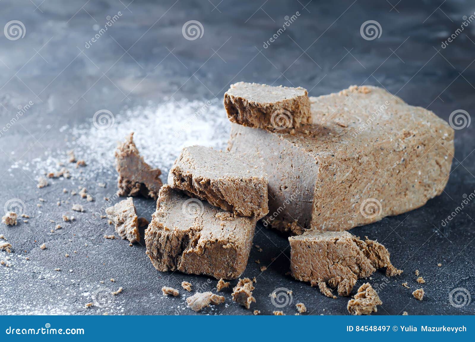 Slices of Halva stock image. Image of brown, greek, healthy - 84548497