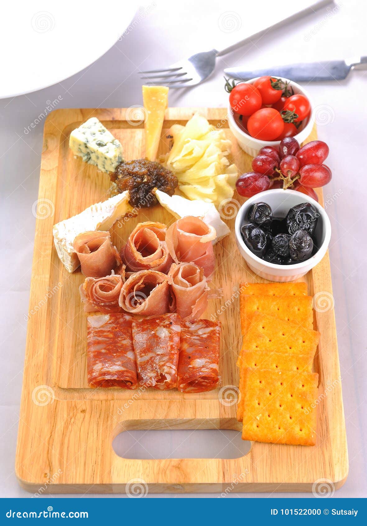 Slices of ham and cheese stock photo. Image of bread - 101522000