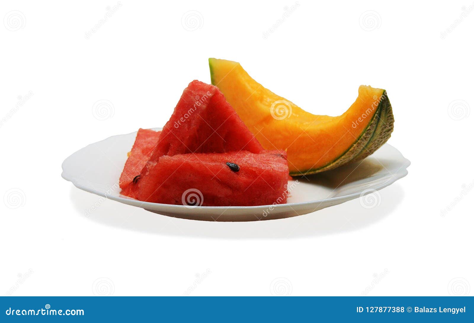 Slices of Honeydew Melon and Watermelon Stock Photo - Image of organic ...