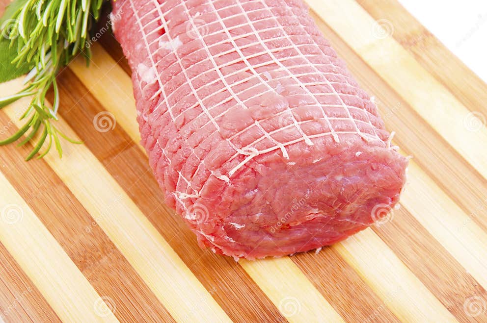 Slices of lean meat stock photo. Image of vintage, chef - 24720336