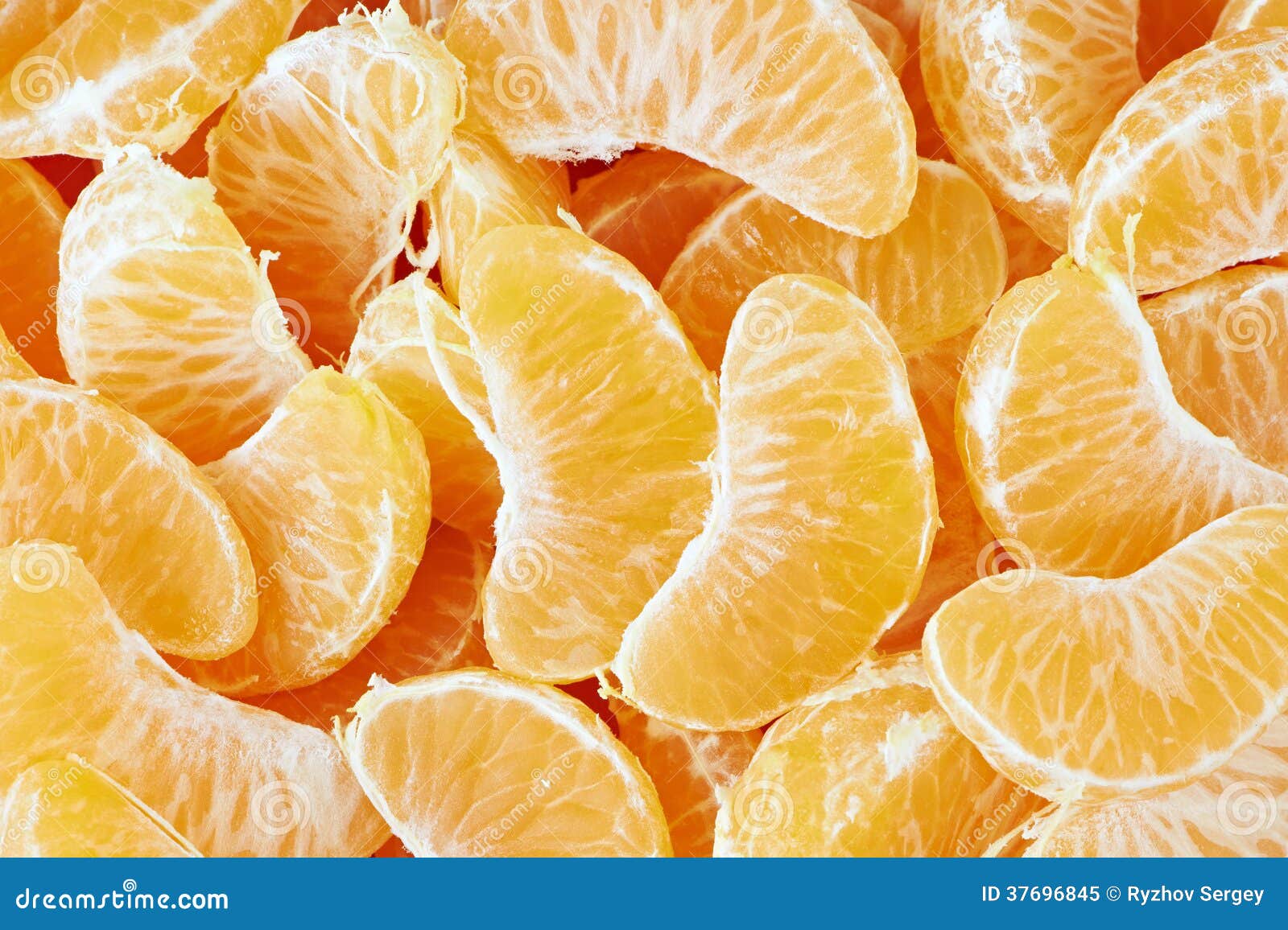 Slices of mandarin stock image. Image of exotic, juicy - 37696845