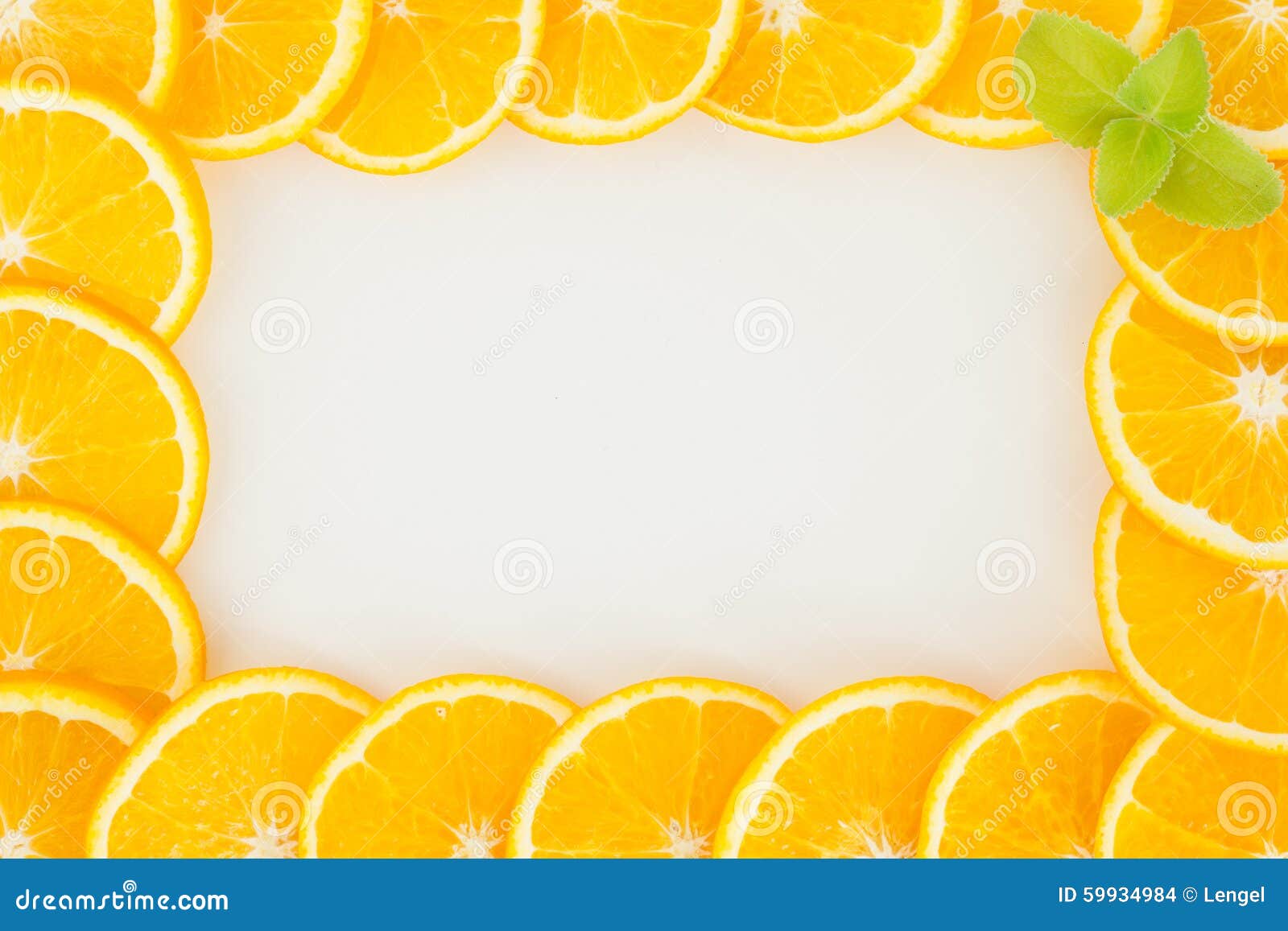 Slices of orange. stock photo. Image of fresh, frame - 59934984