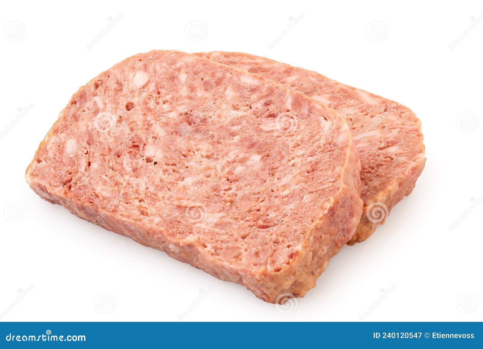 Slices of Pork Luncheon Meat Stock Image - Image of tinned, preserved ...