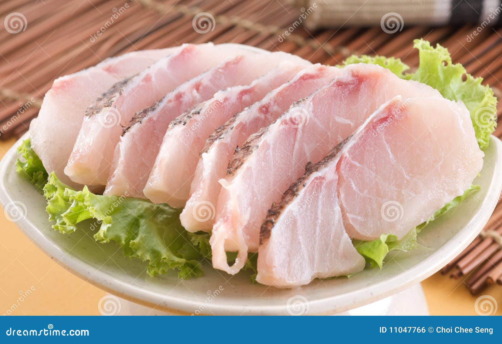 Slices of raw fish stock photo. Image of food, meat, prepared - 11047766