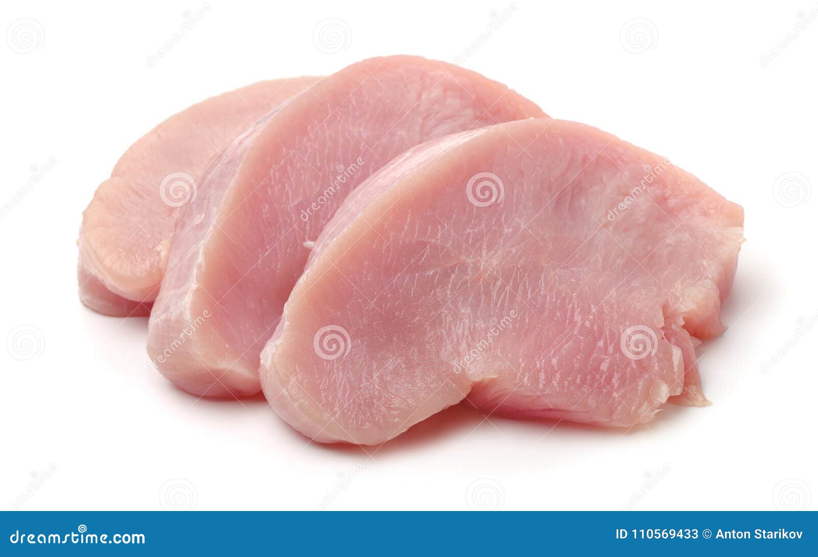 Slices of Raw Turkey Meat Fillet Stock Image - Image of culinary, filet ...