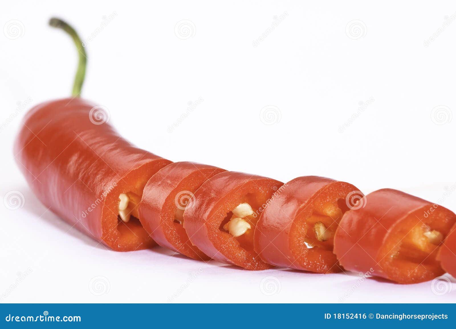 Slices red chili pepper stock photo. Image of simplicity - 18152416