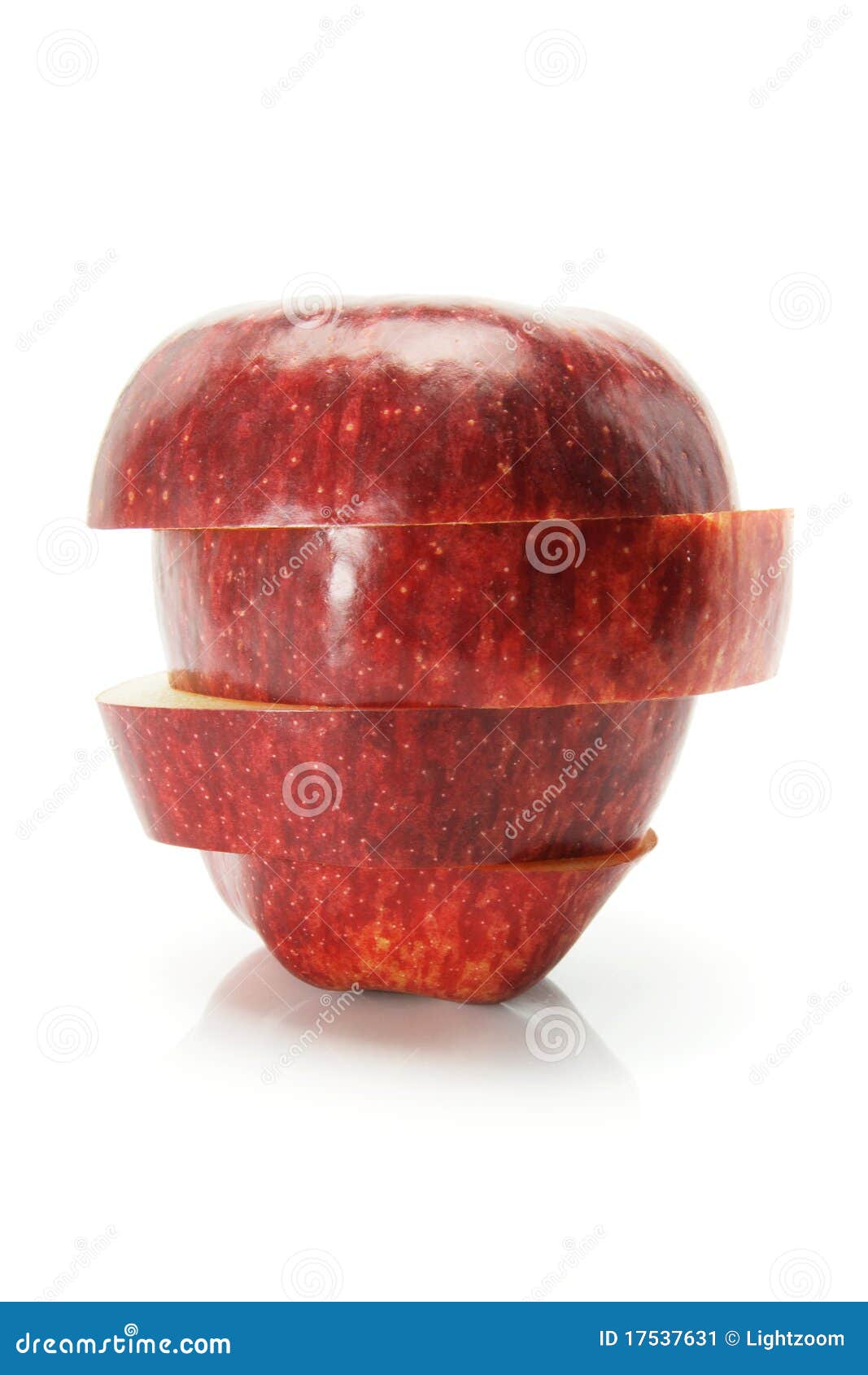 Slices of Red Delicious Apple Stock Image - Image of fruit, apple: 17537631