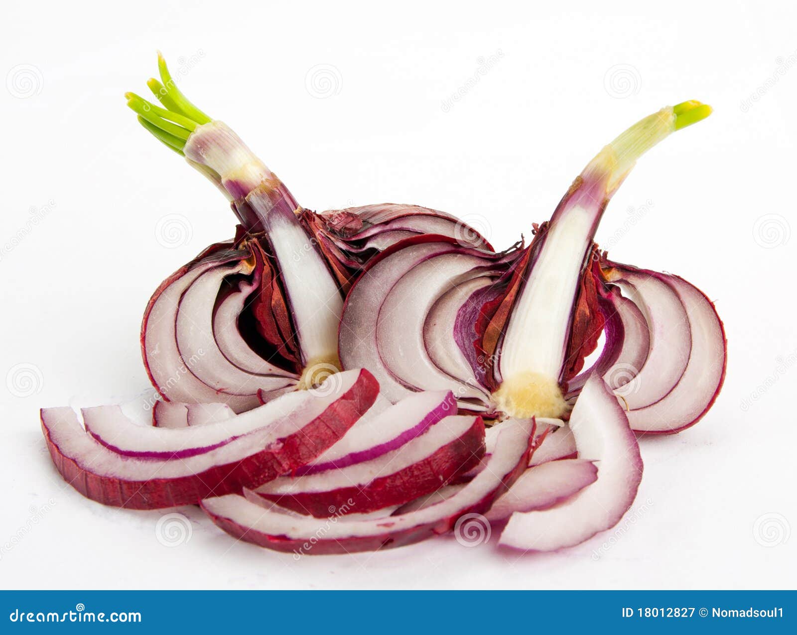 Slices of red onion stock image. Image of ring, portion - 18012827