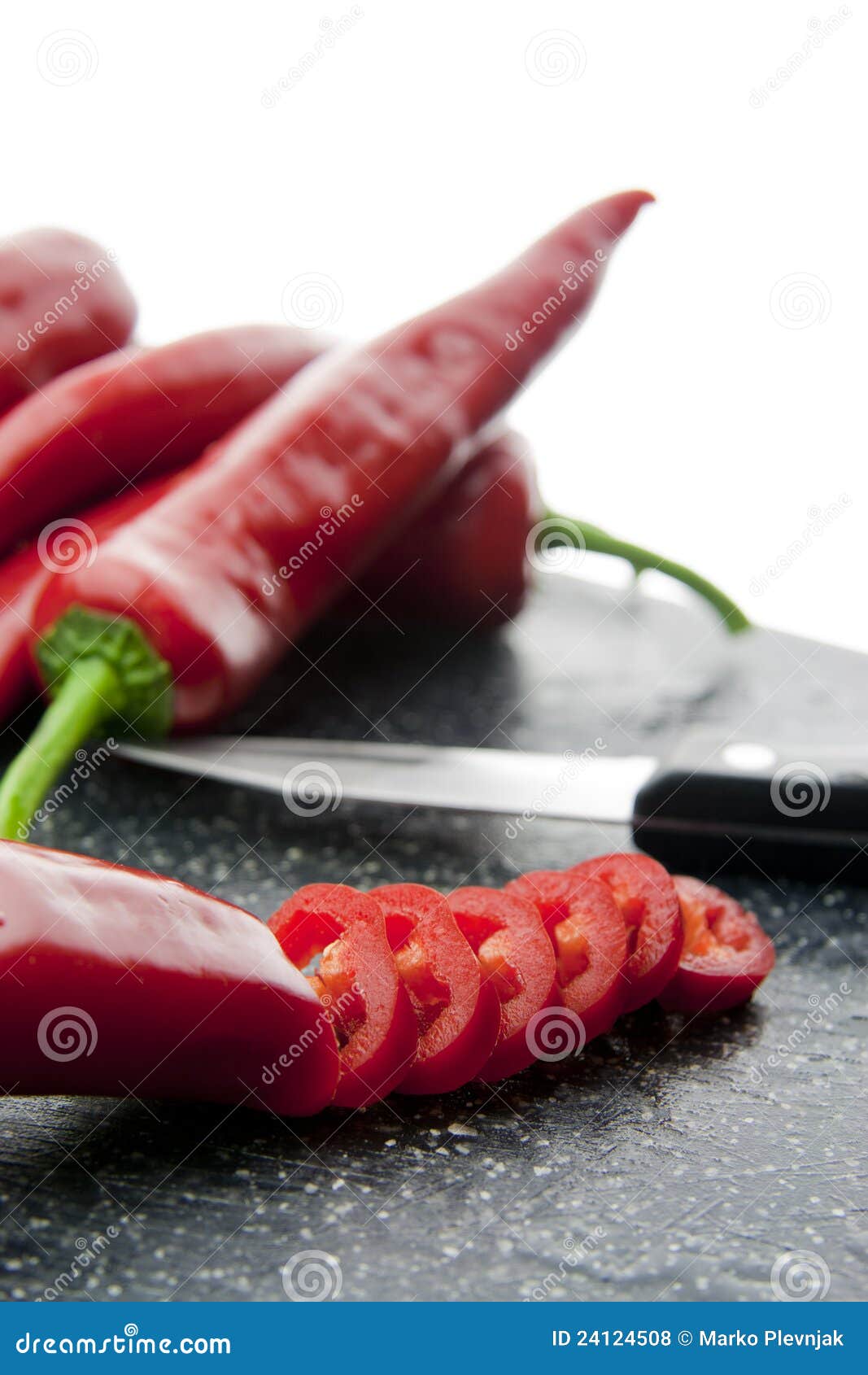 Slices of red paprika stock photo. Image of chili, ripe - 24124508