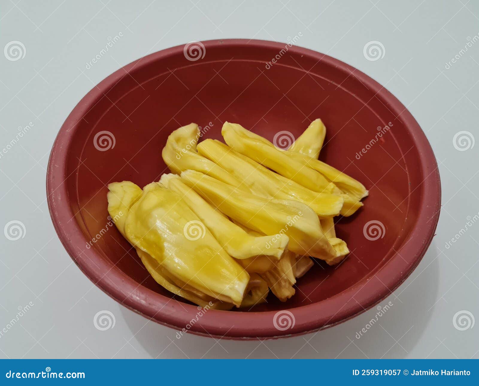 Slices of Ripe Yellow Jackfruit in a Container Stock Image - Image of ...