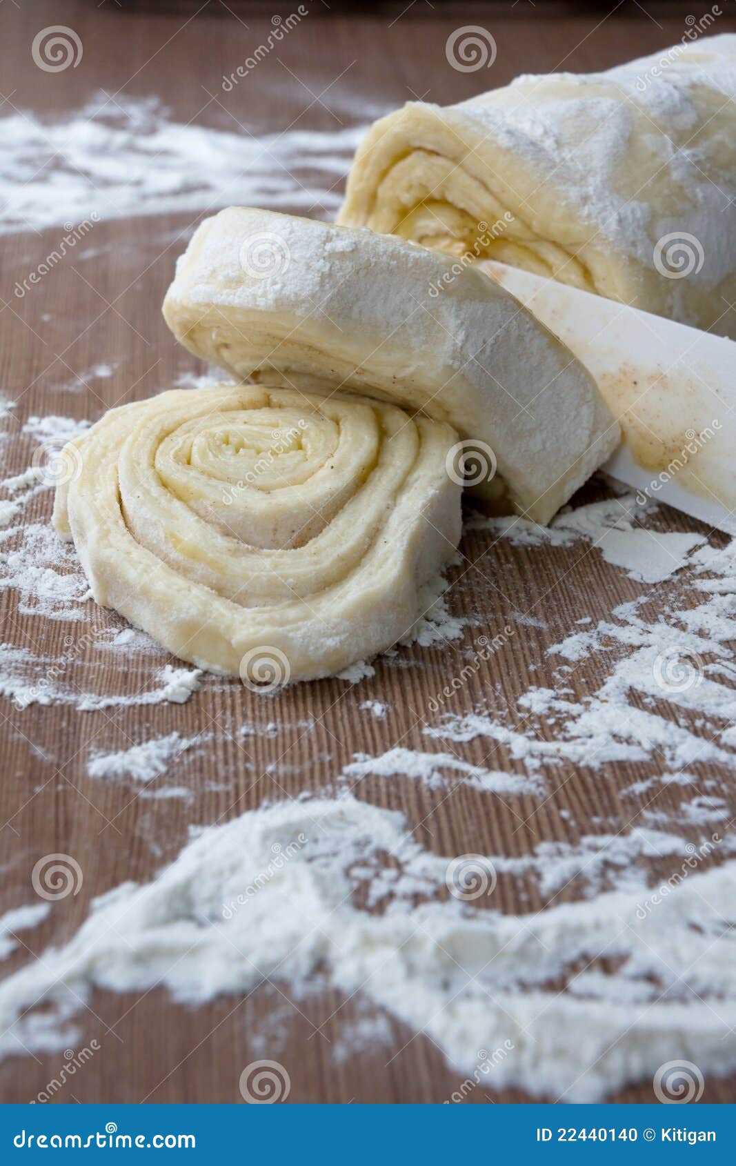 Slices of Rolled Pastry stock photo. Image of puff, meal - 22440140