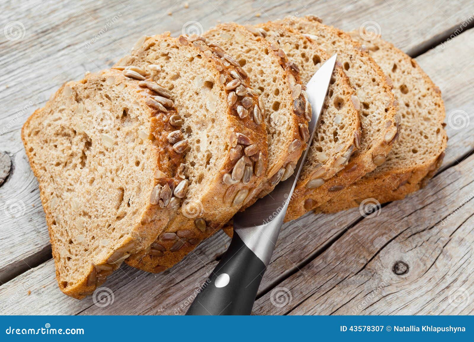 Slices of Rye Bread and Knife Stock Image - Image of board, slice: 43578307