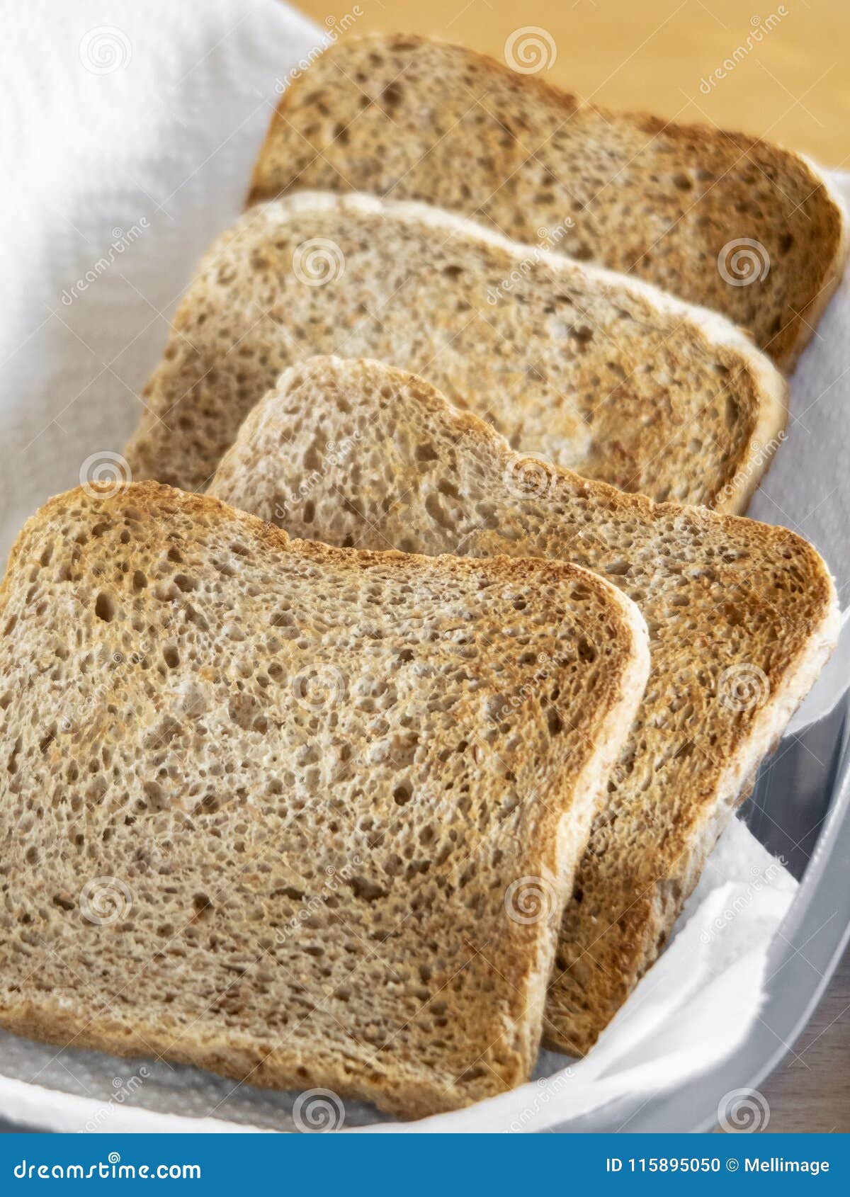 Slices of toast stock photo. Image of slices, slice - 115895050