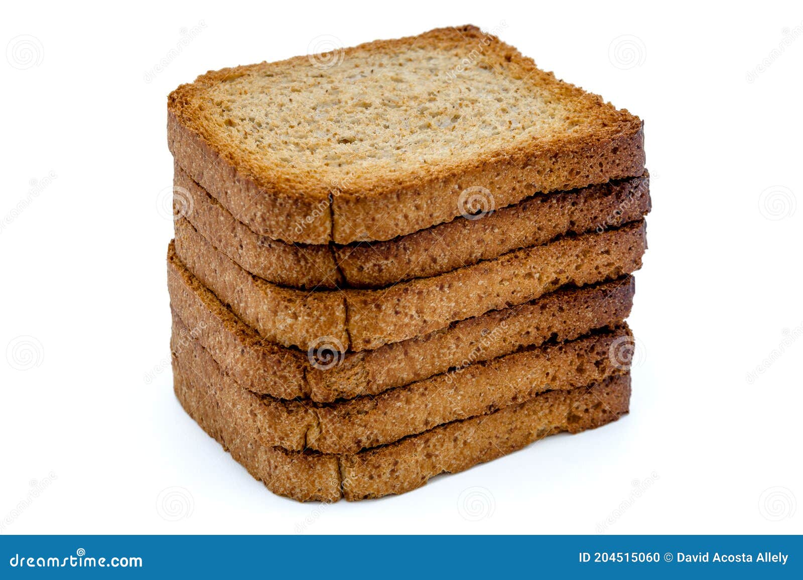 Slices of toast stock photo. Image of cereal, food, closeup - 204515060