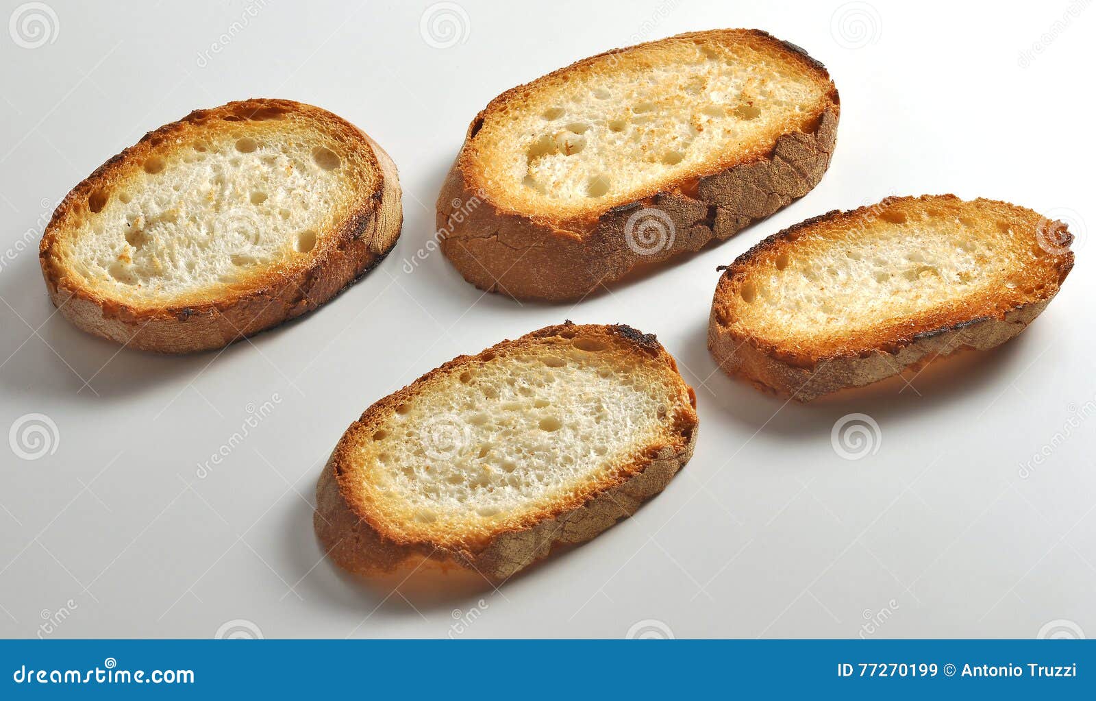 Slices of toasted bread stock image. Image of crisp, fresh - 77270199