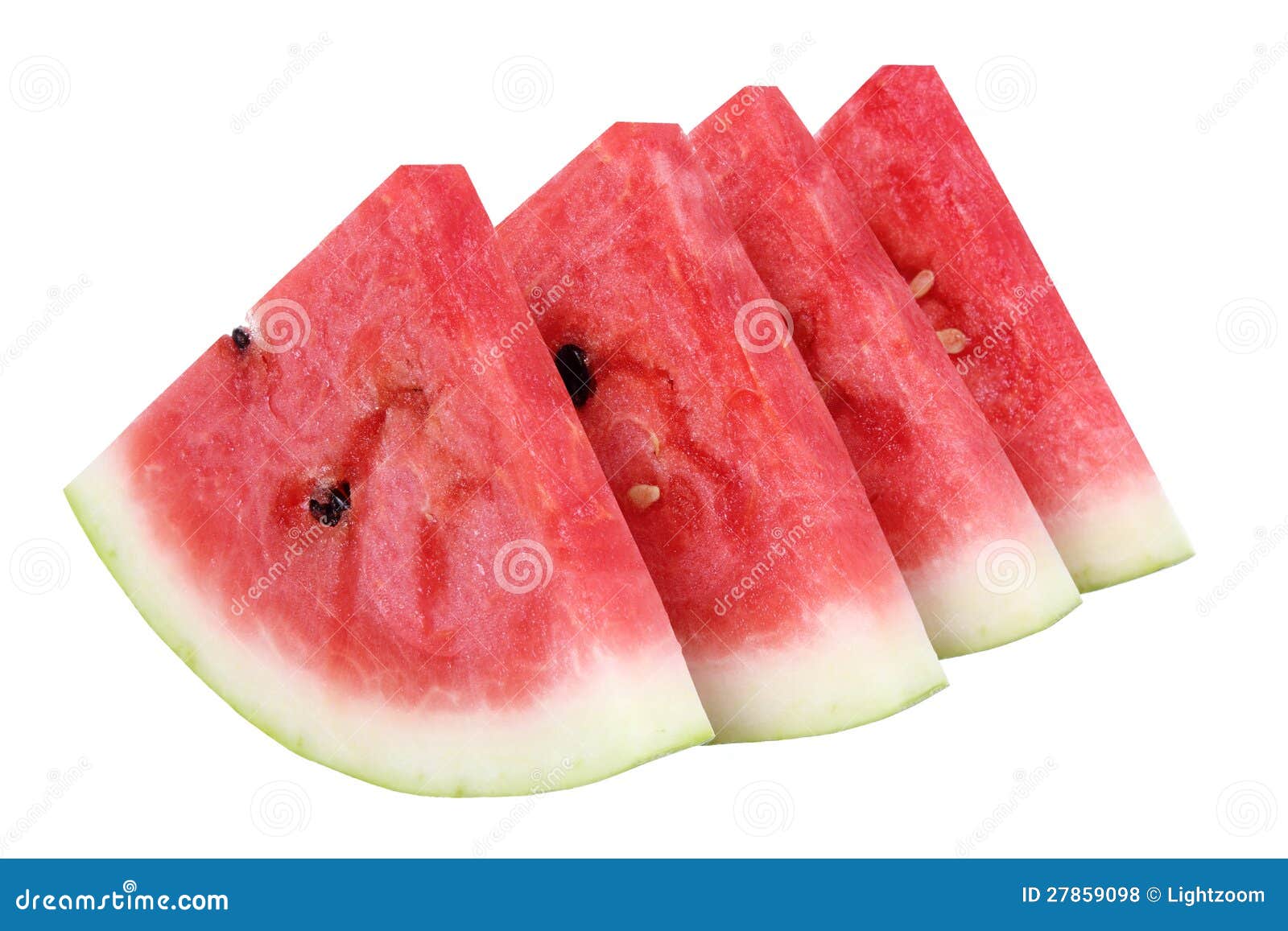 Slices of Watermelon stock photo. Image of white, isolated - 27859098