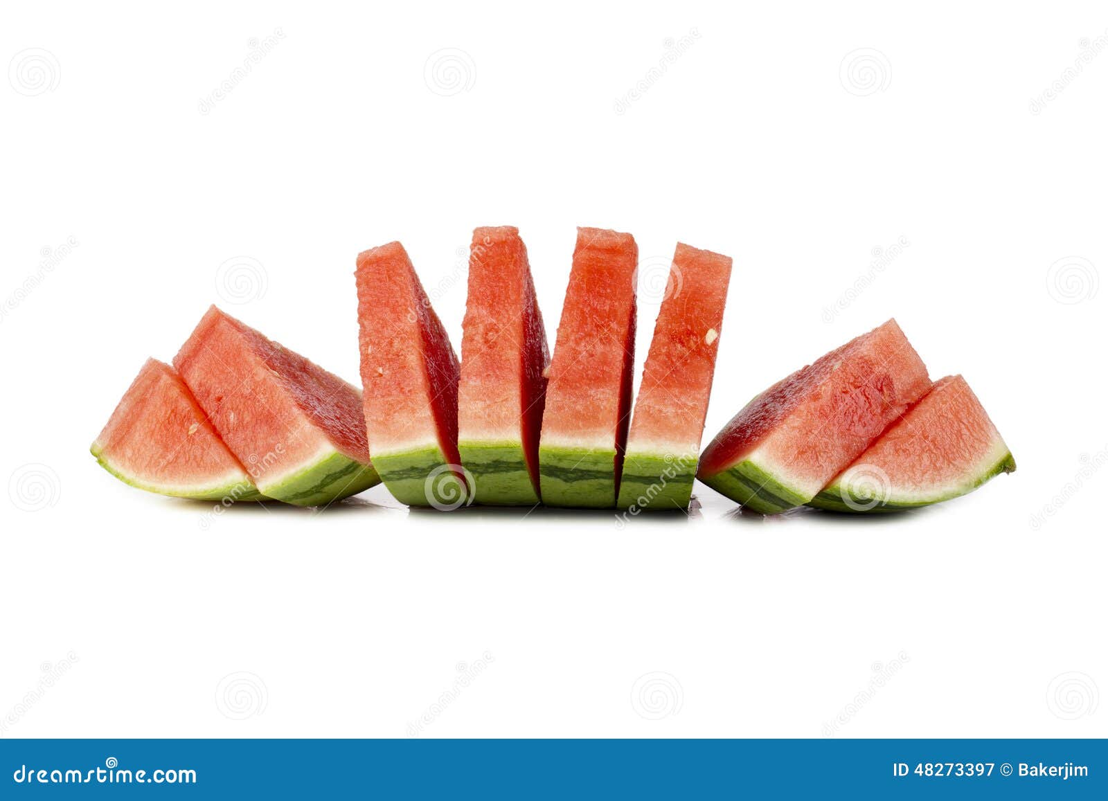 Slices of watermelons stock image. Image of sliced, vitamin - 48273397