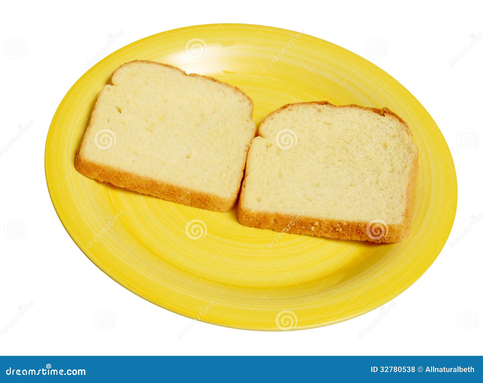 Slices of white bread stock photo. Image of yellow, slice - 32780538