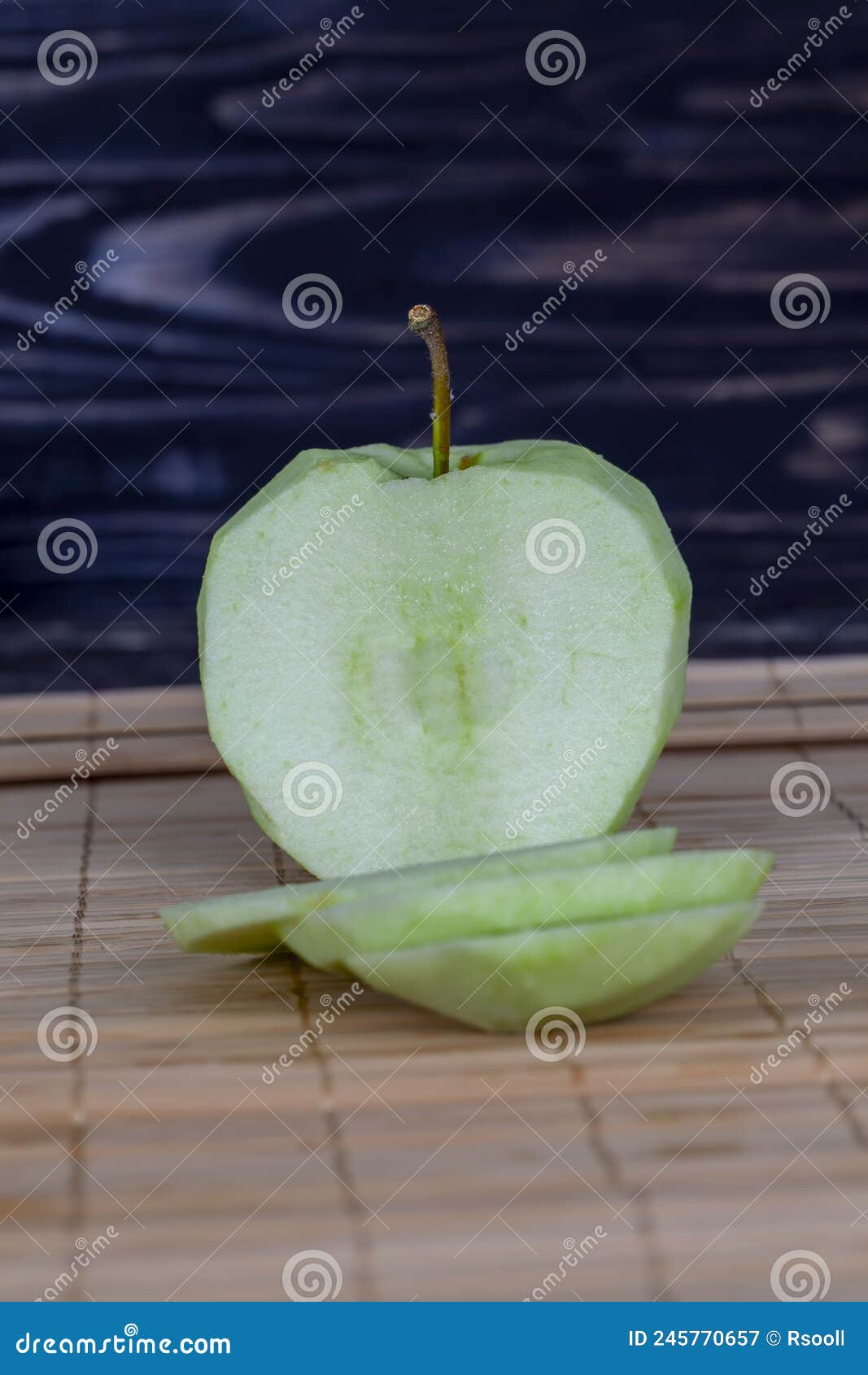 Slicing Apples while Cooking Apples Stock Image - Image of fresh ...