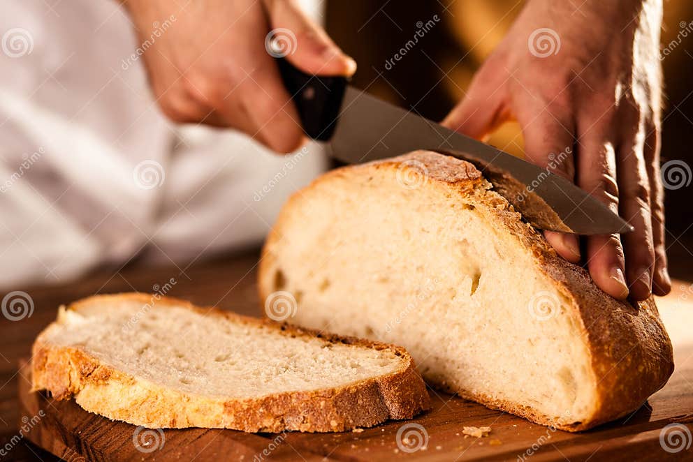 Slicing Bread stock image. Image of selective, slicing - 28622025