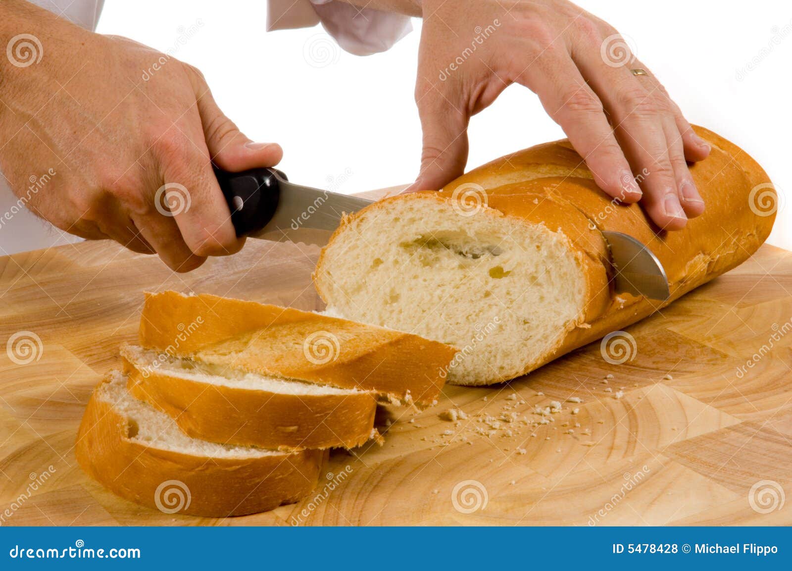 Slicing bread stock photo. Image of slicing, handle, healthy - 5478428